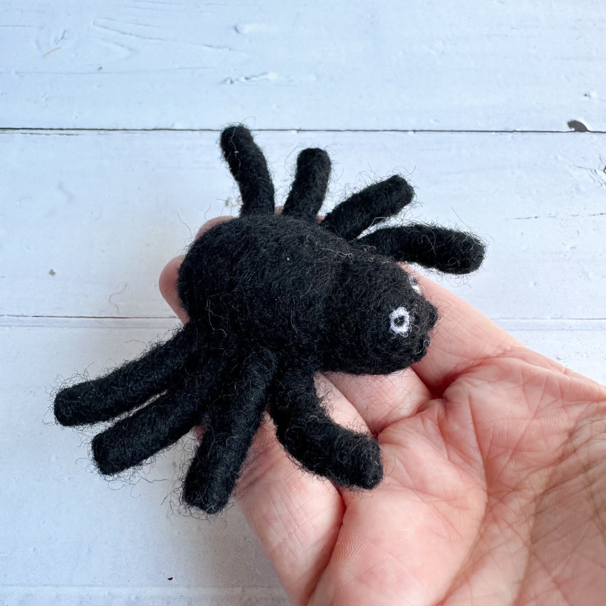 1 Felt Spider - 10cm wide – Sewing Seeds Play
