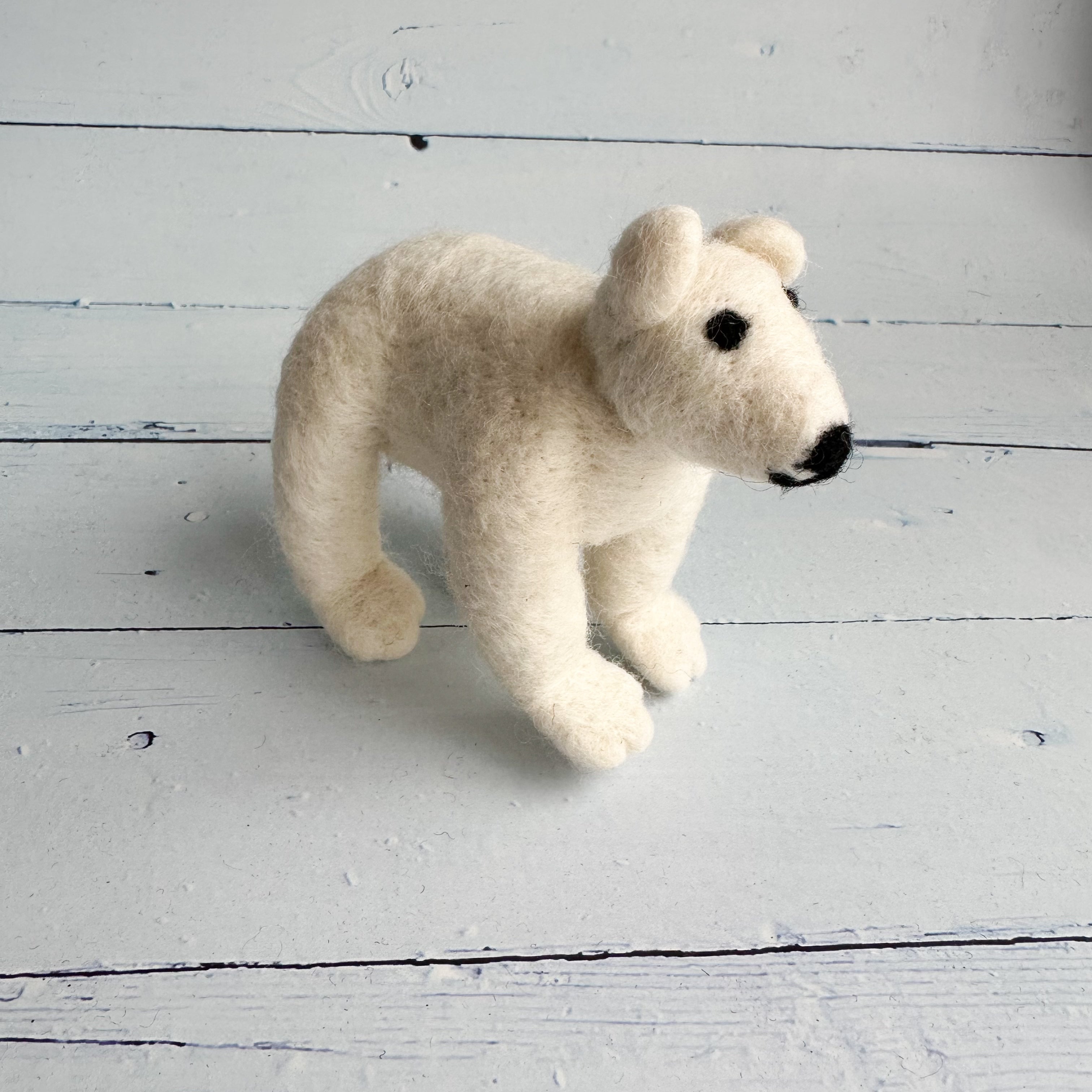 Felt Standing Polar Bear – Sewing Seeds Play