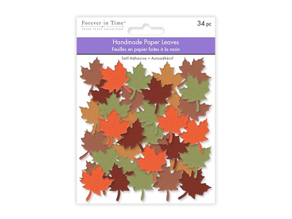 Handmade Paper Maple Leaves - 34 Pieces – Sewing Seeds Play