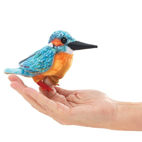 Folkmanis Mini Common King Fisher Finger Puppet – Sewing Seeds Play