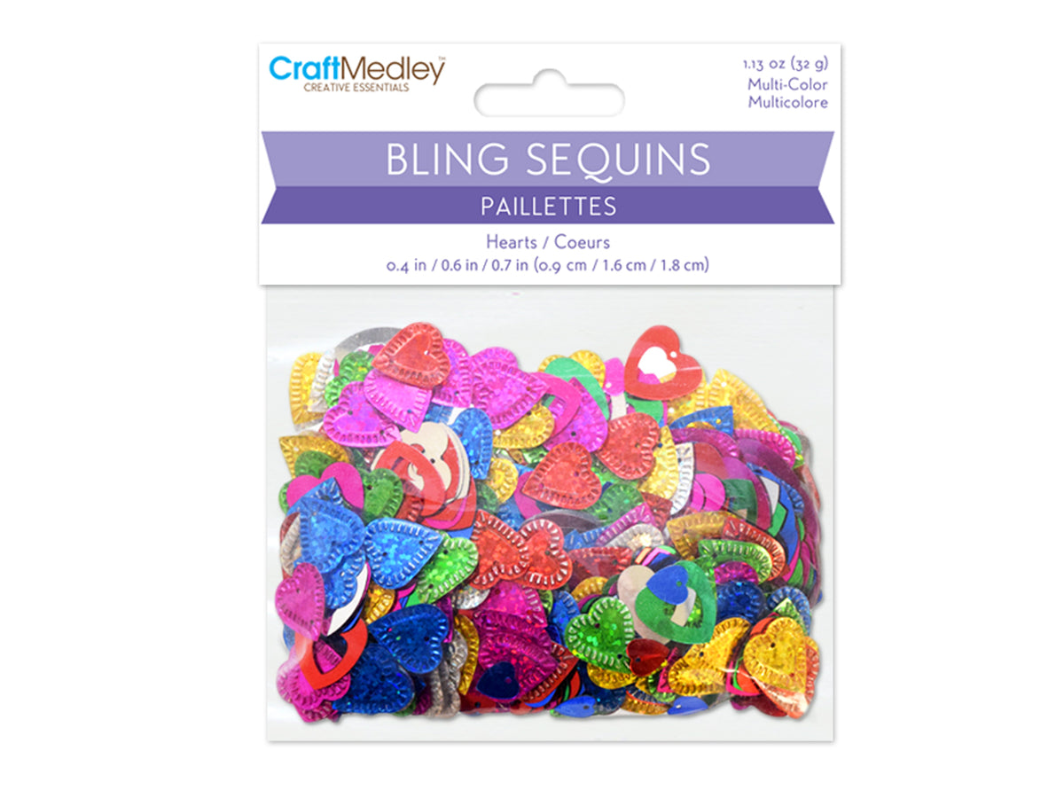 Bling Heart Sequins – Sewing Seeds Play