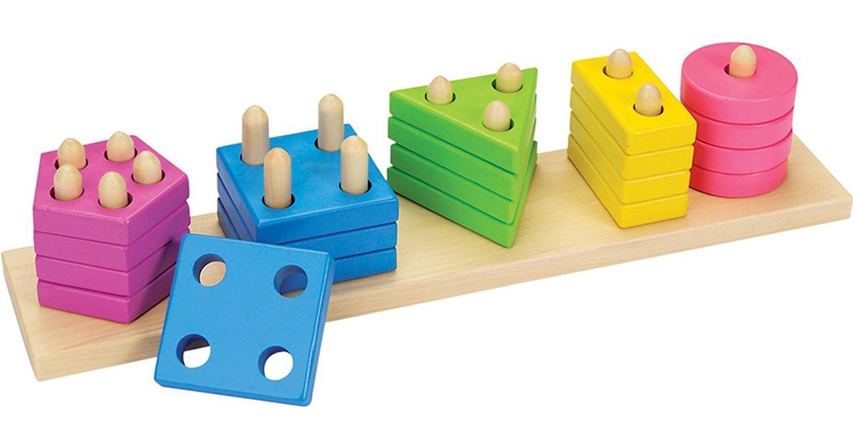 Goki Wooden Colour & Shape Sort Puzzle – Sewing Seeds Play