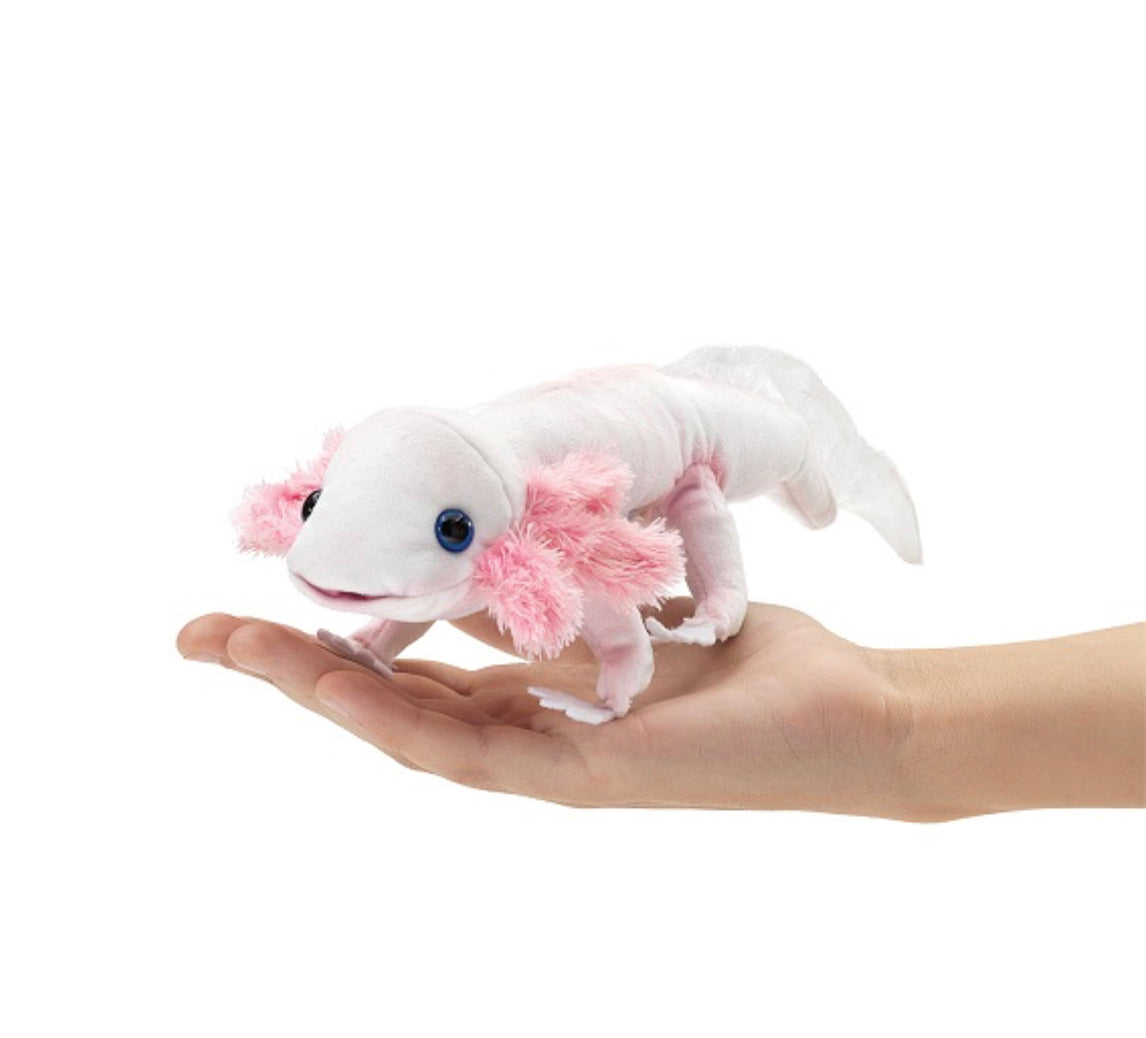 Folkmanis Axolotl Puppet – Sewing Seeds Play