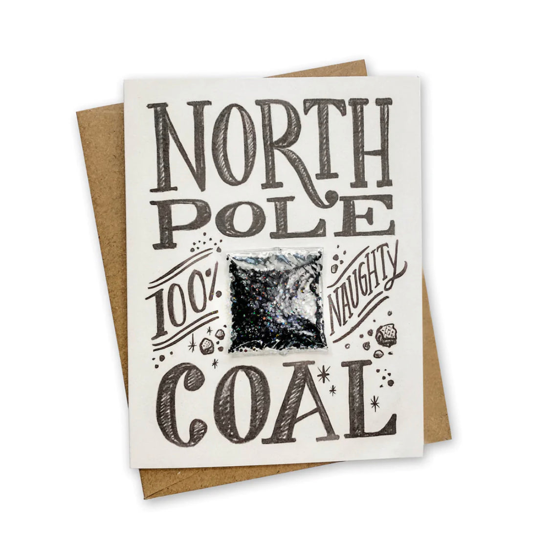 North Pole Coal Card – Sewing Seeds Play